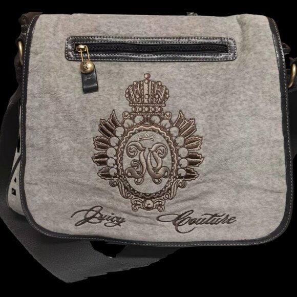 Juicy Couture | Bags | Y2k Juicy Couture Messenger Laptop Bag Grey And ...